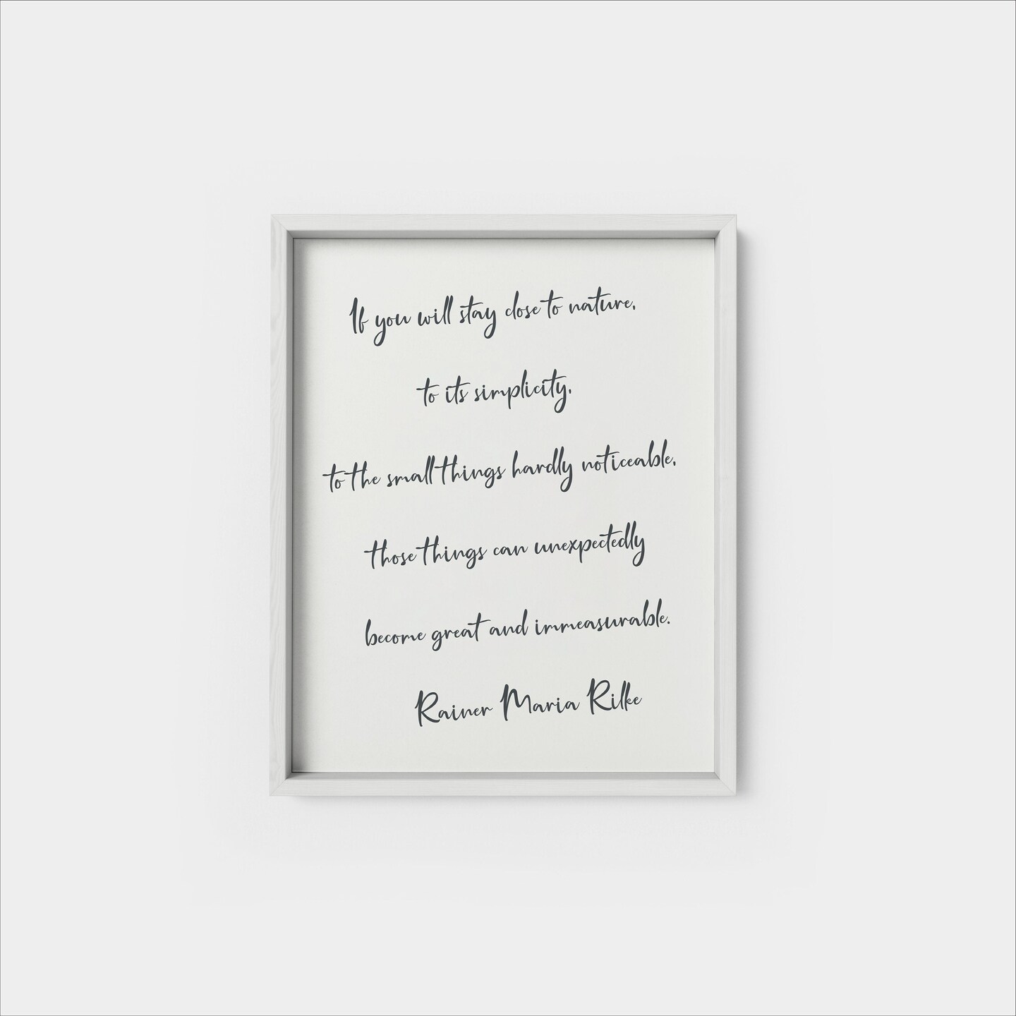 Quote Art Print, Rilke Quote, Rilke Art | Michaels