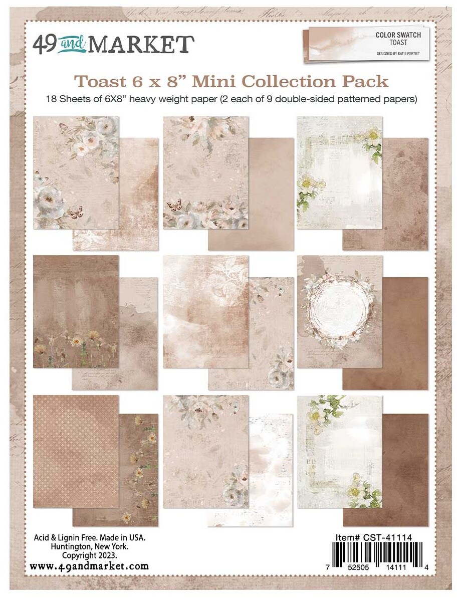 49 And Market Mini Collection Pack 6"X8"-Color Swatch: Toast | Michaels