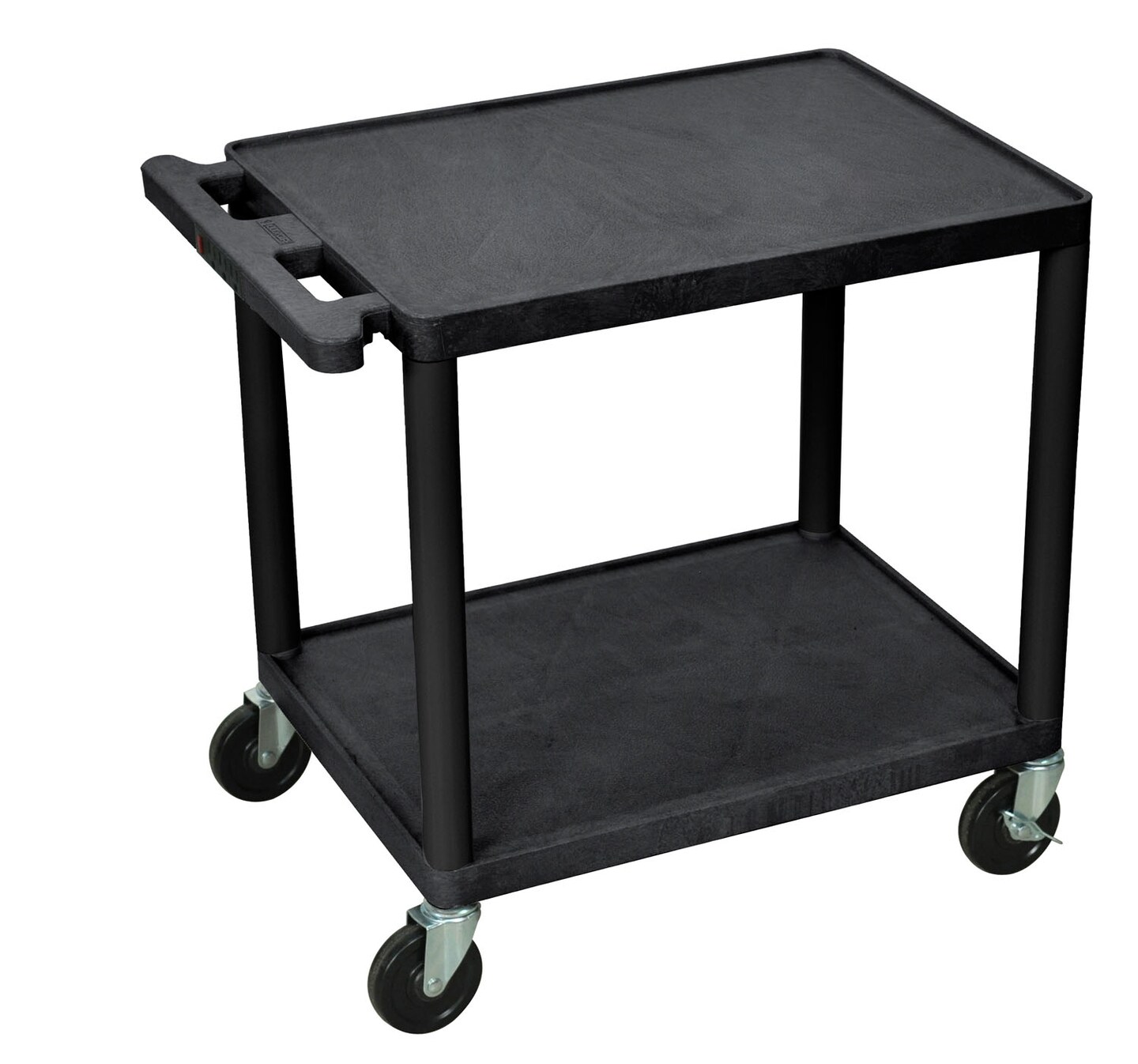 Luxor Office Multipurpose 26"H AV Utility Cart - Two Shelves, Electric ...