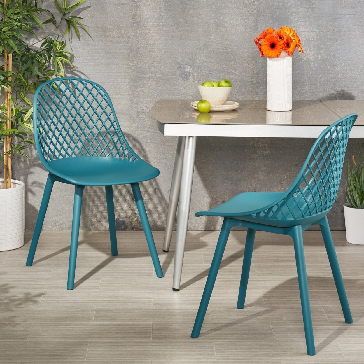 GDF Studio Lucy Outdoor Modern Dining Chair (Set of 2) | Michaels