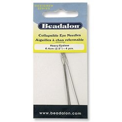 Collapsible Eye Beading Needles Heavy 4 Pcs