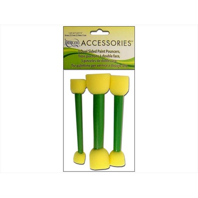 Deco Art DECDABK.19 Accessories Paint Pouncer Set Dual Side 3 Piece ...
