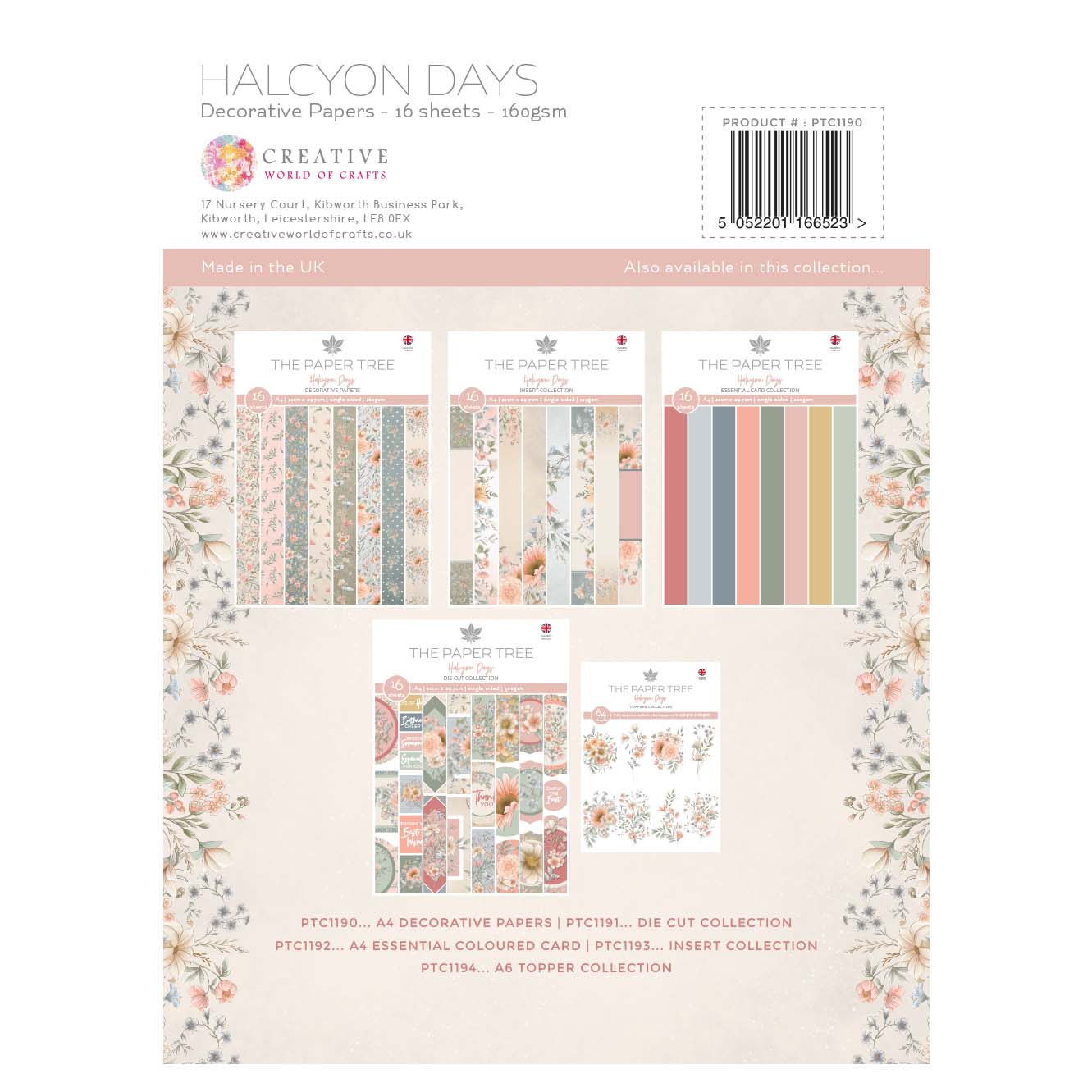 The Paper Tree Halcyon Days A4 Backing Papers | Michaels