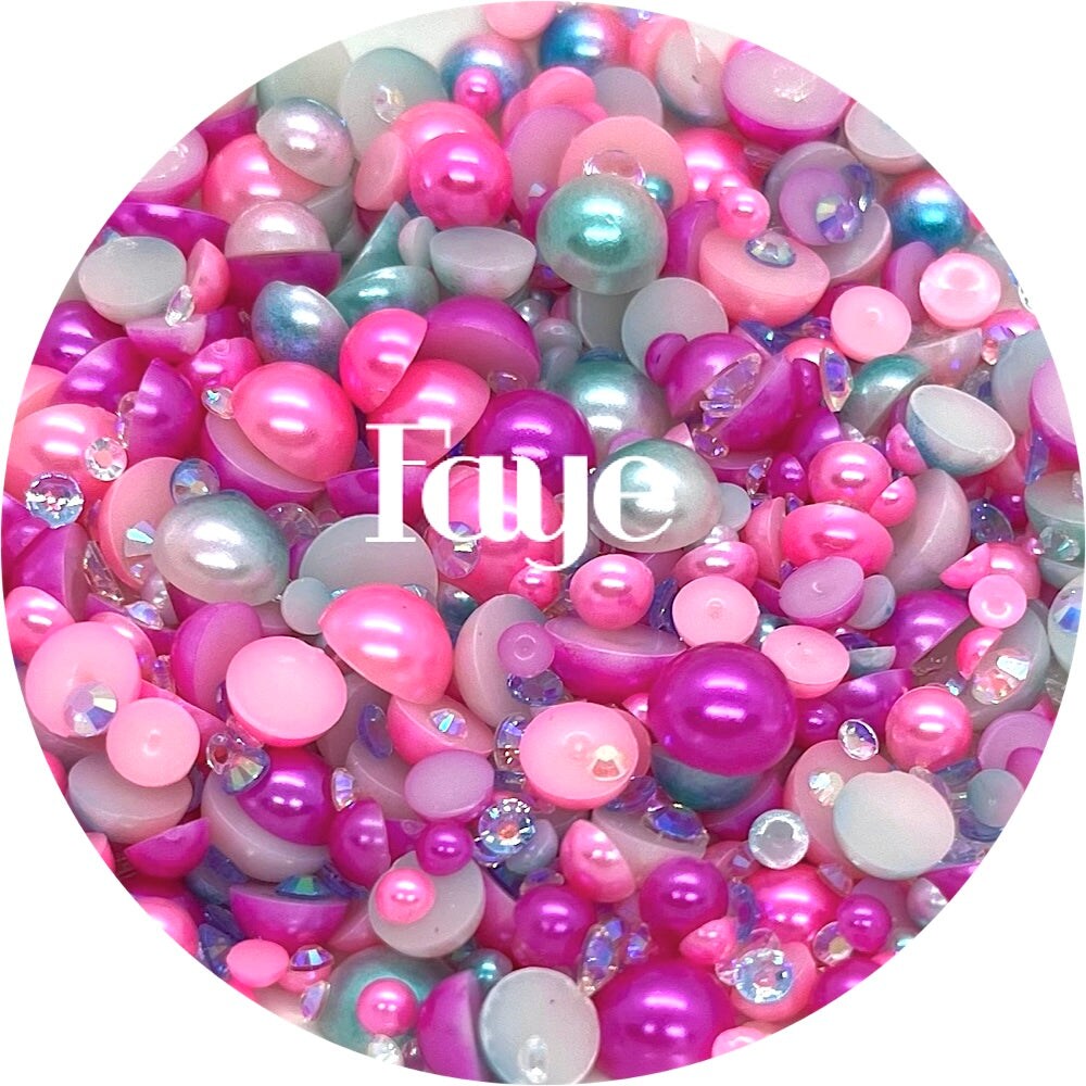 Flatback Pearl & Rhinestone Mix - Faye by Glitter Heart Co.™ | Michaels