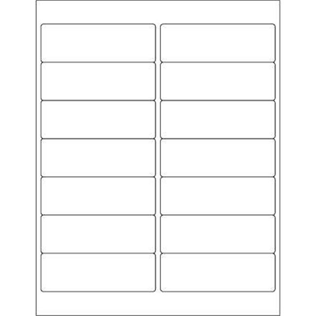 Box Partners LL122MC 4 x 1.33 in. White Rectangle Laser Labels& Master ...