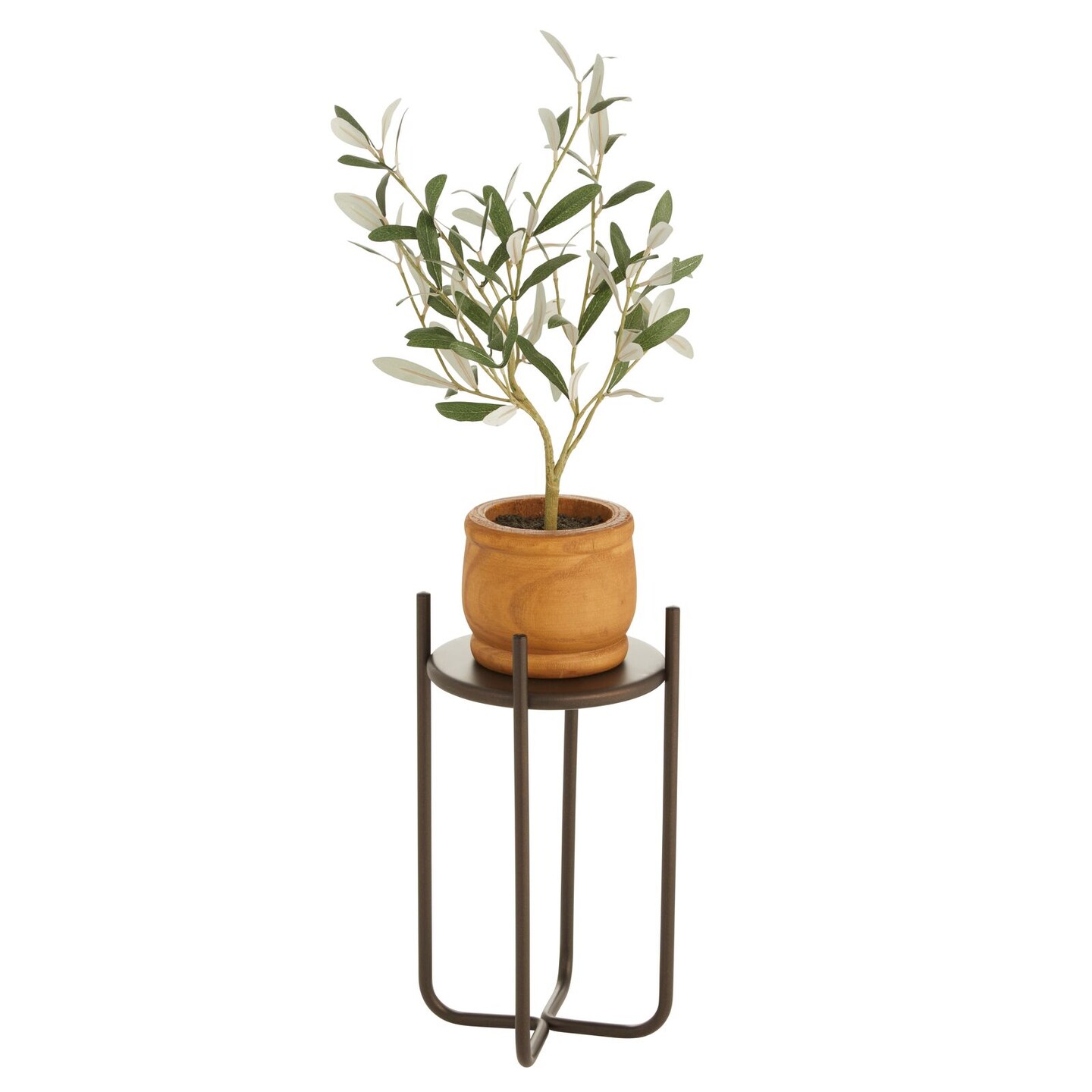 mDesign Metal Steel Modern 12" Medium Crisscross Plant Stand | Michaels