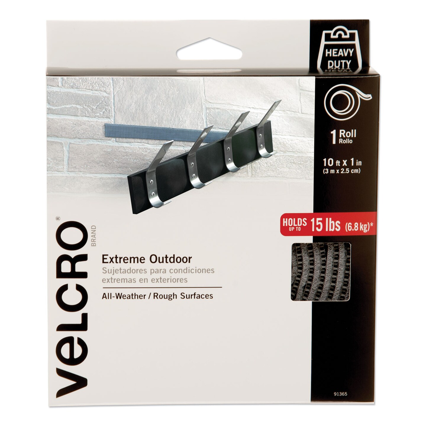 Velcro Heavy-Duty Fasteners Extreme Outdoor Performance 1 x 10 ft ...