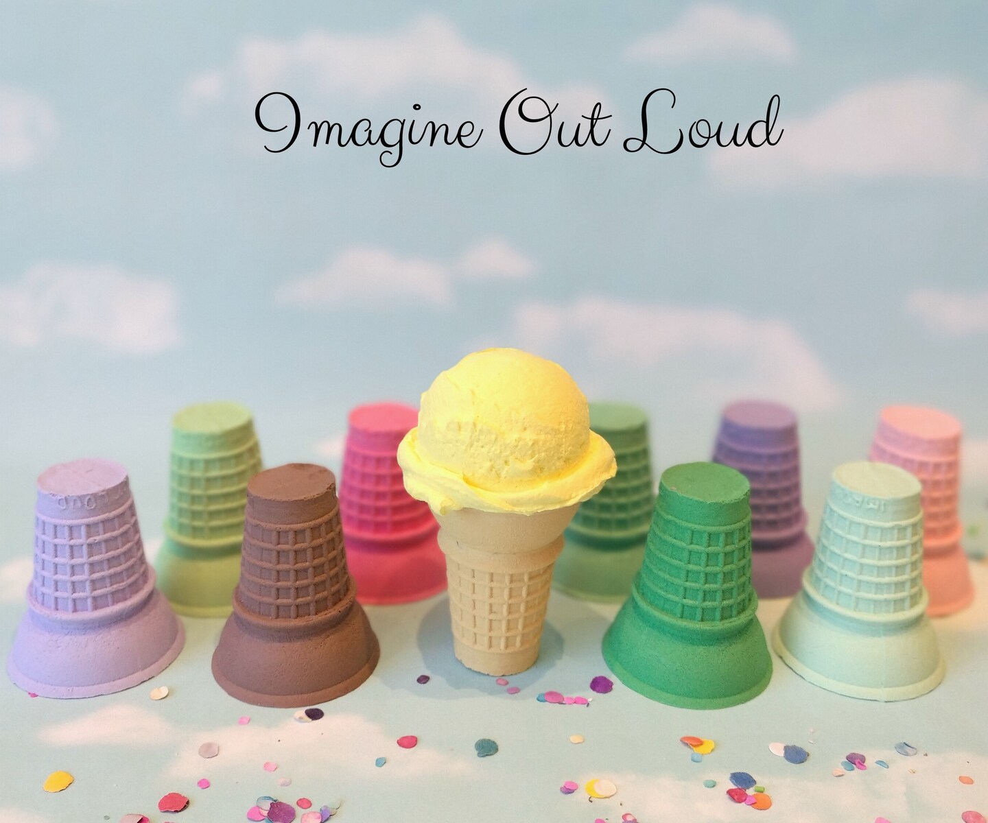 Fake Ice Cream CONE and COLOR CHOICE Yellow Prop | MakerPlace by Michaels