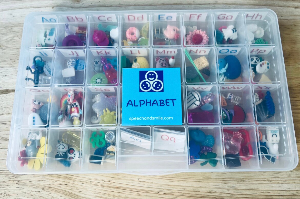 ALPHABET TRINKETS in Storage Montessori Sound Objects Phonics Objects ...