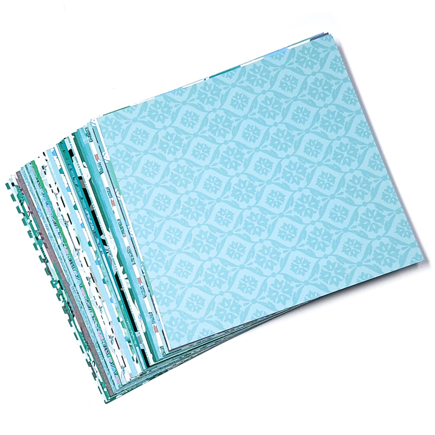 6” X 6” Shades of Blue Scrapbook Paper - Includes 30 Sheets ...