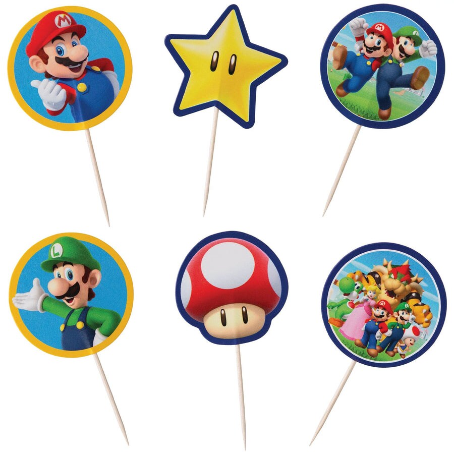 Super Mario Brothers Picks, 24ct | Michaels