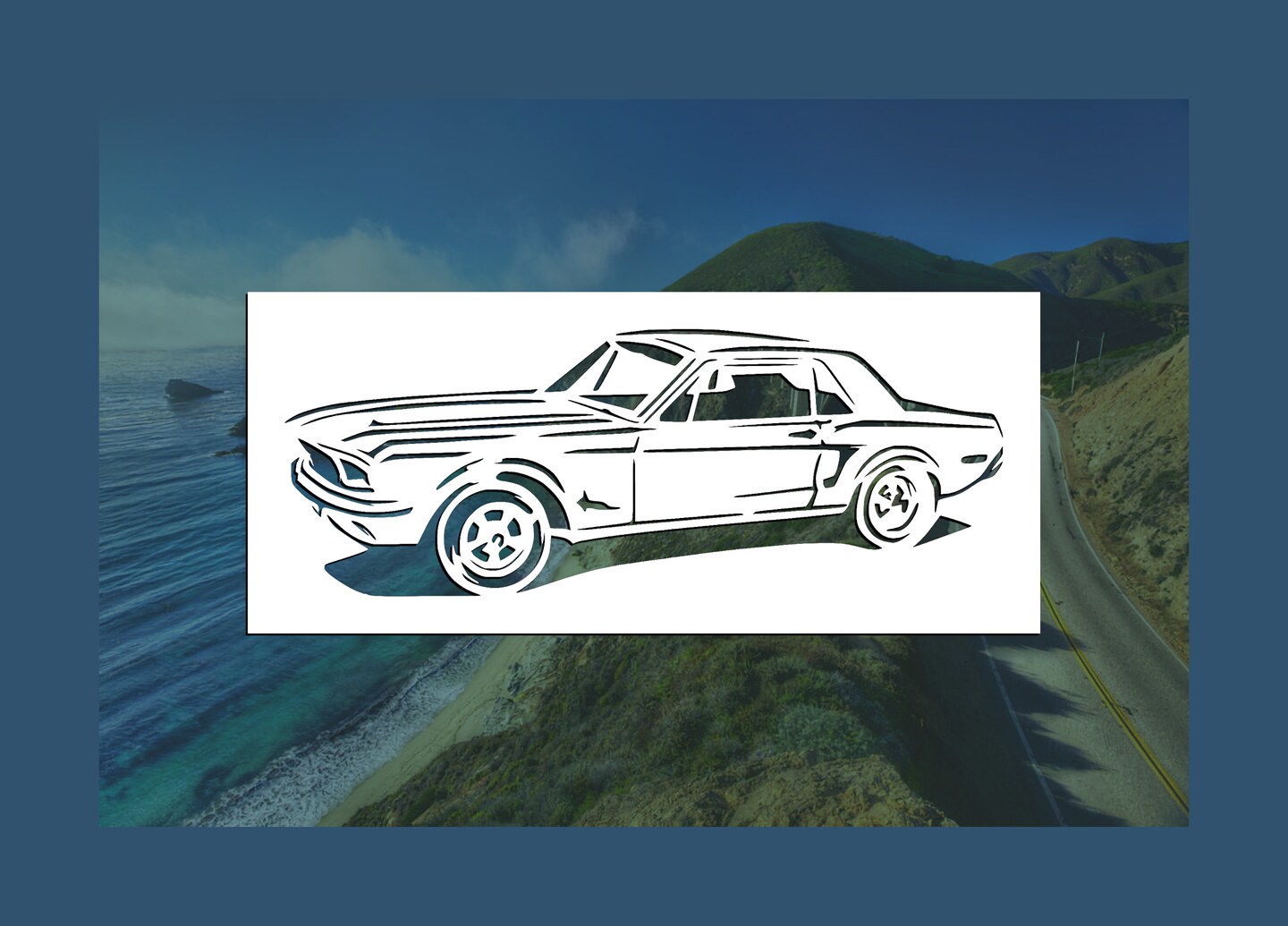 Classic Muscle Car Reusable Stencil (Many Sizes) | MakerPlace by Michaels