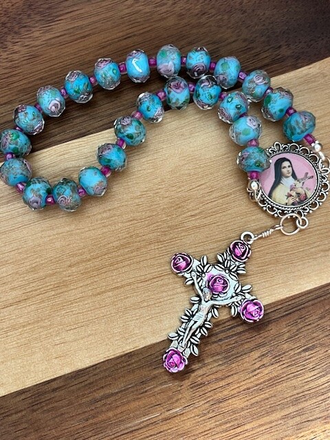 Saint Therese Chaplet - Beautiful Catholic Prayer Beads for Devotion to ...