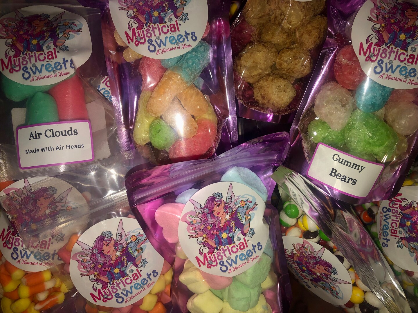 6 Pack Freeze Dried Candy Mystery Surprise Box, Fruit Roll Chips ...