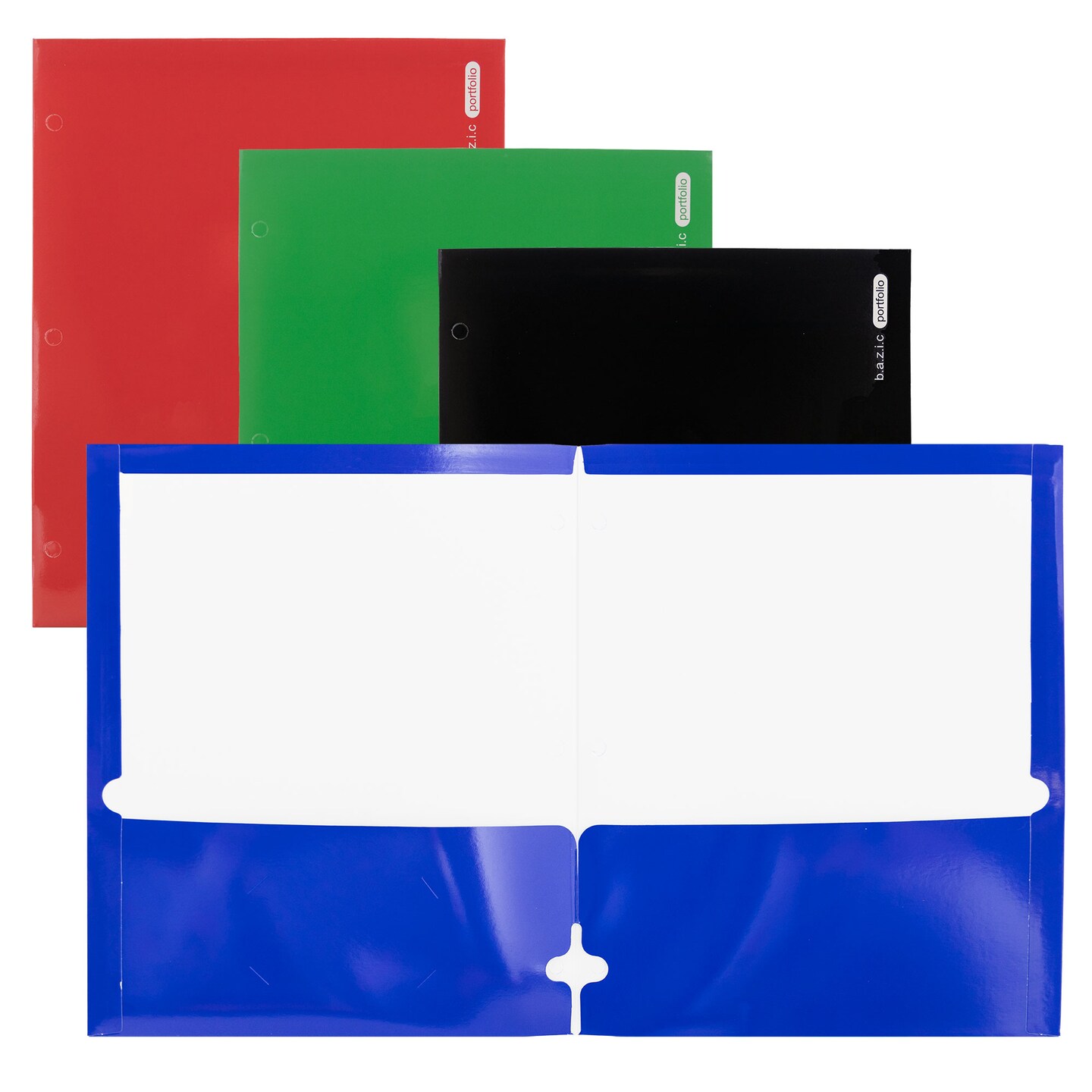 BAZIC 2-Pockets Portfolios â€“ Laminated Classic Glossy Color | Michaels