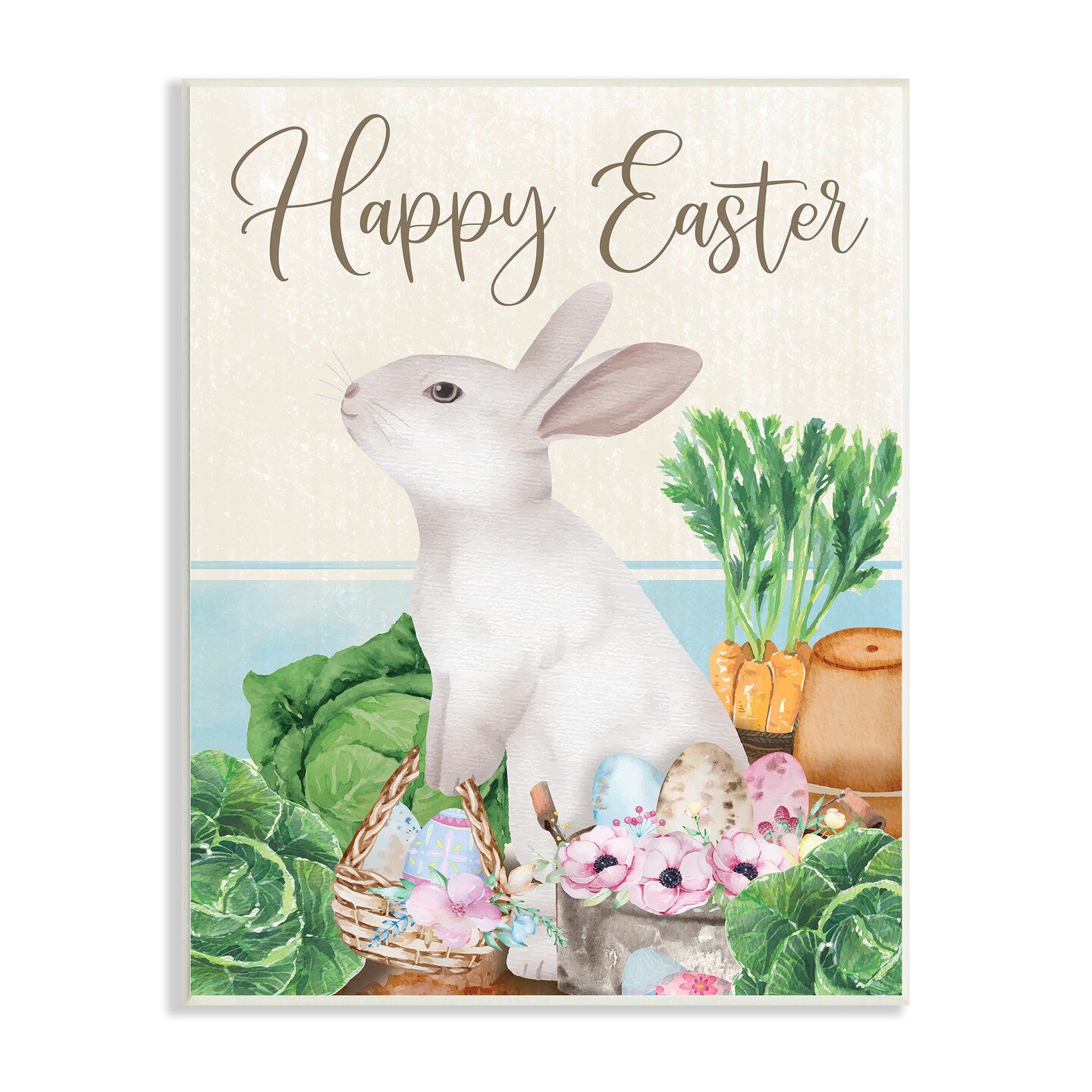 Stupell Industries Happy Easter Bunny Farm Field Wall Plaque Art | Michaels