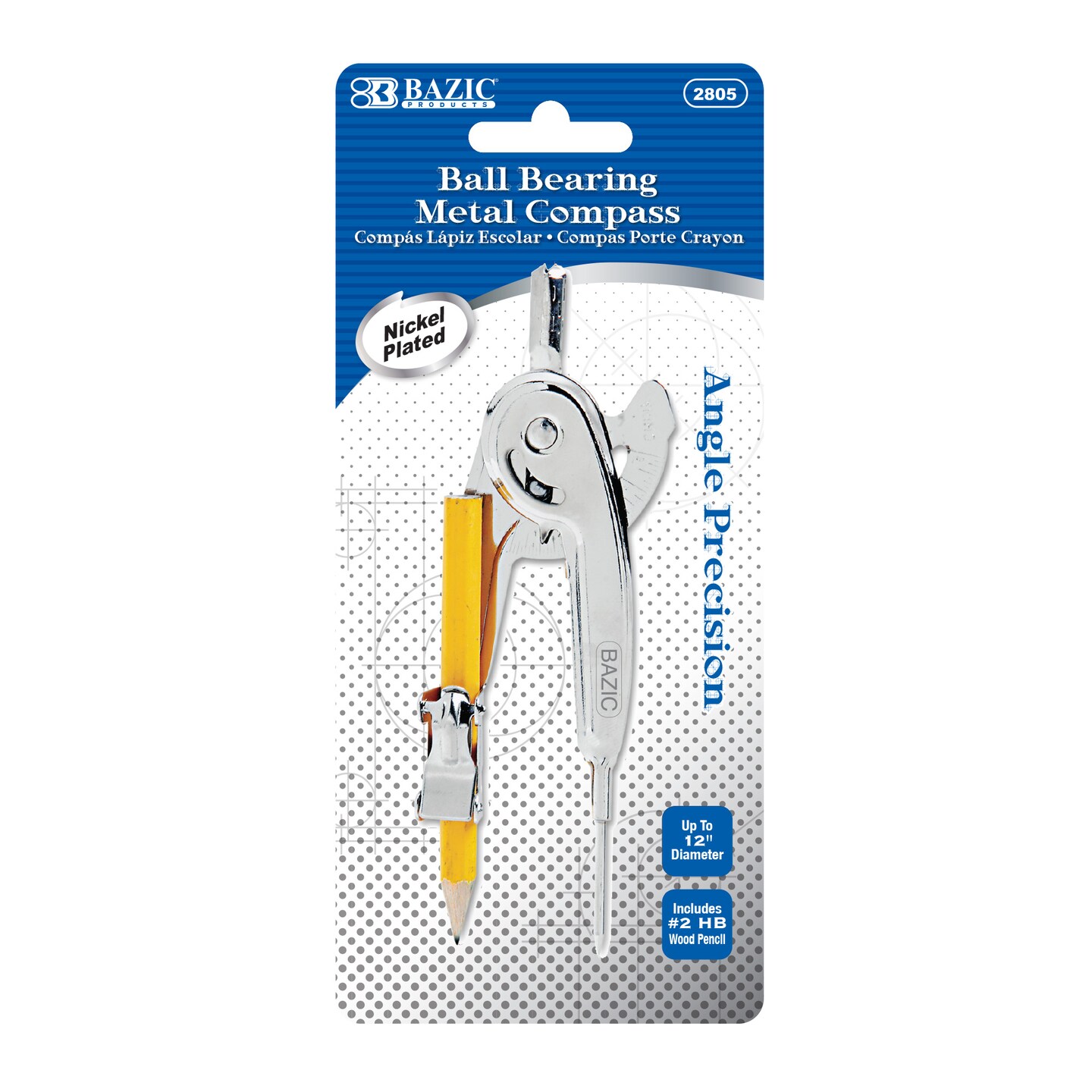 BAZIC Metal Ball Bearing Compass w/ #2 Wood Pencil | Michaels
