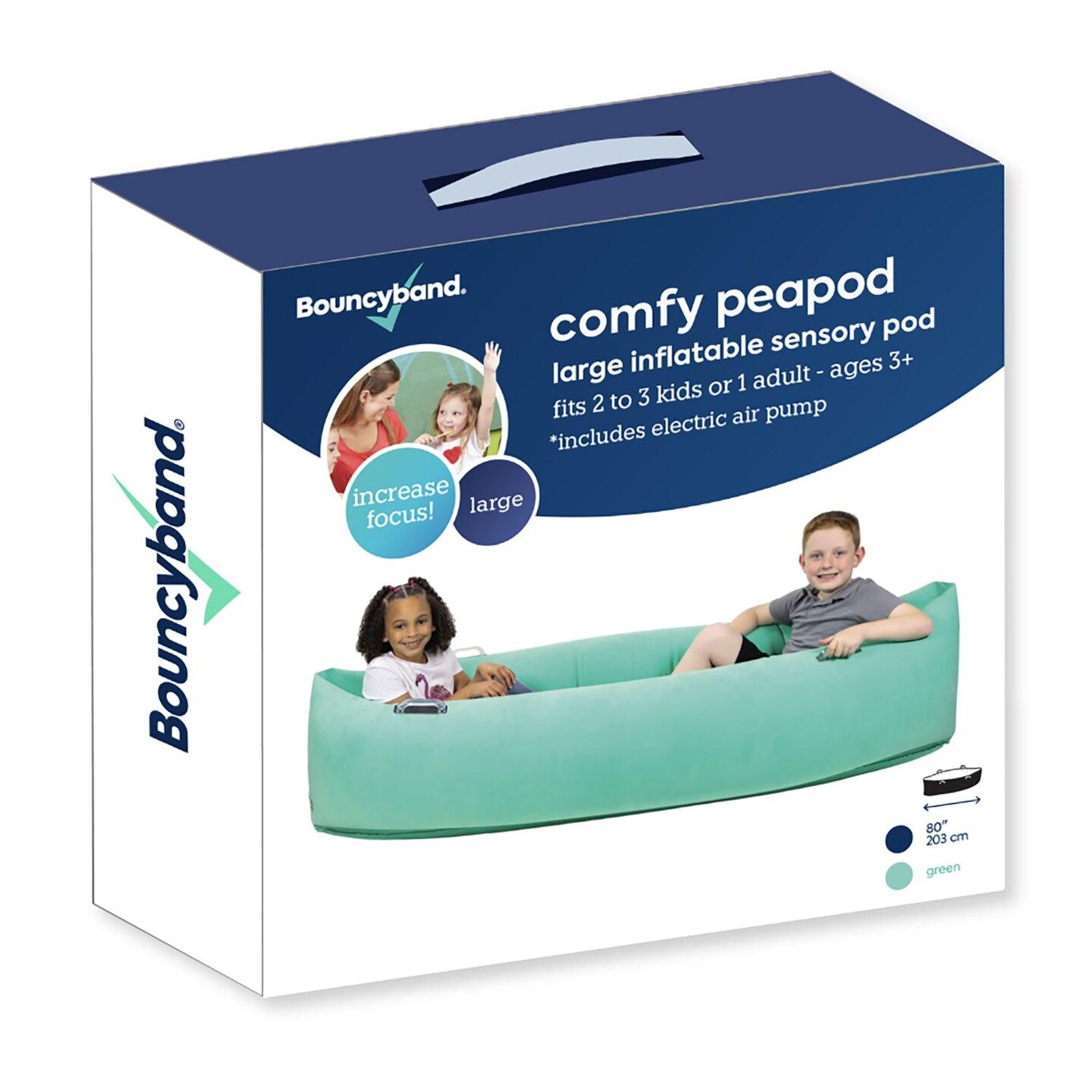 Comfy Peapod, Inflatable Sensory Pod , 80", Green | Michaels