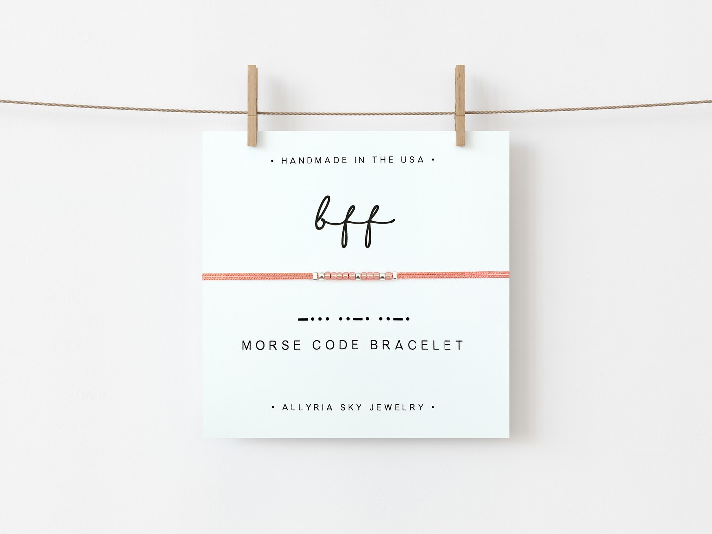 "BFF" Morse Code Bracelet and Card | MakerPlace by Michaels