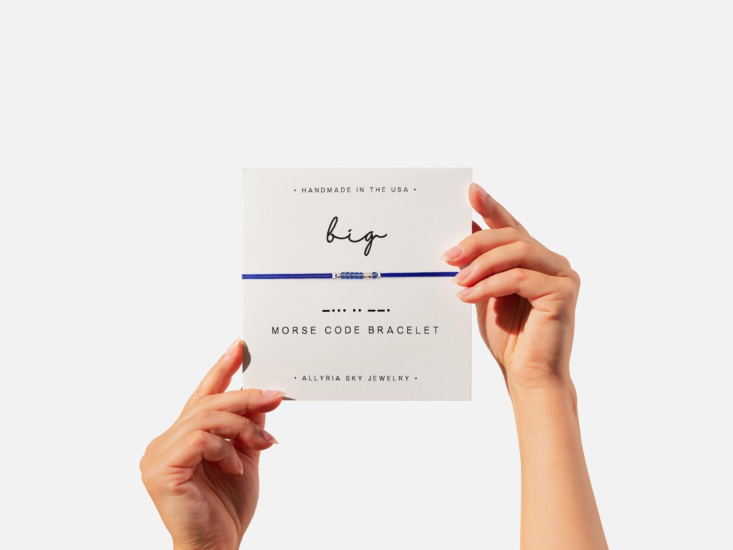 "Big" Morse Code Bracelet and Card for Sister | MakerPlace by Michaels