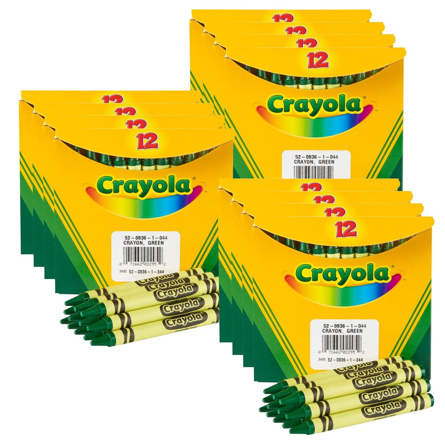 Bulk Crayons, Green, Regular Size, 12 Per Box, 12 Boxes | Michaels