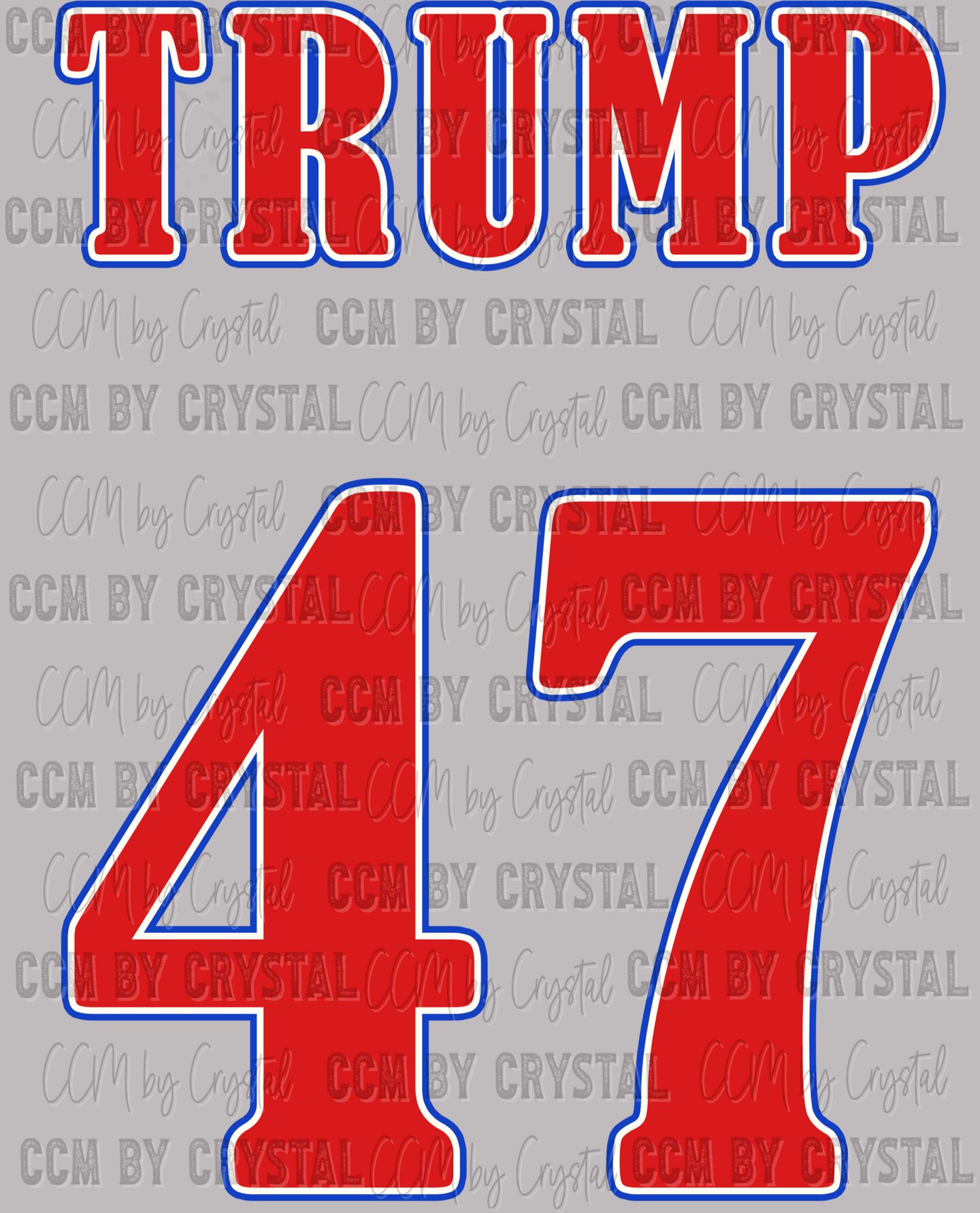 Red Trump 47 Name and Number Ready to Press Transfer DTF Transfer ...