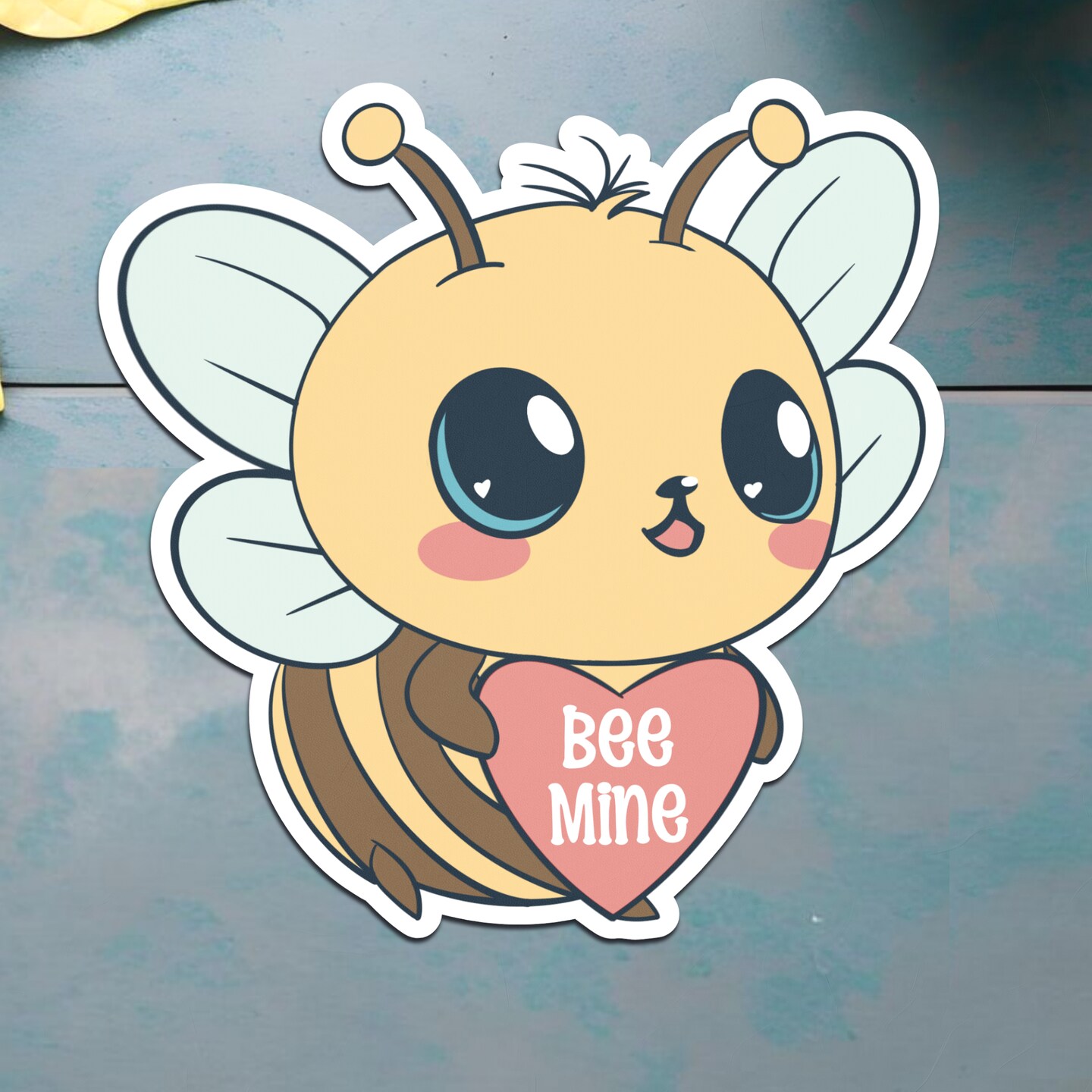 Bee Mine: Adorable Bee-themed Vinyl Decal or Sticker - Water-Resistant ...