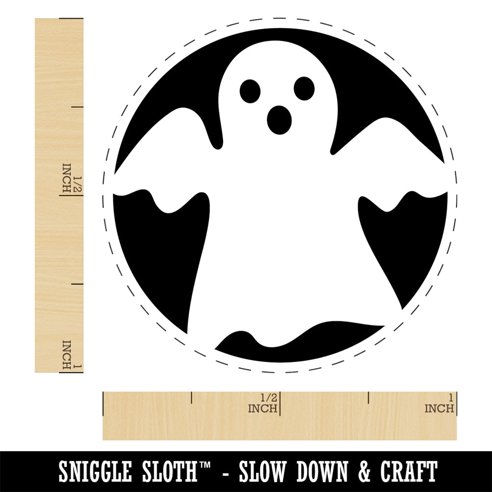 Spooky Halloween Ghost Rubber Stamp for Stamping Crafting Planners ...