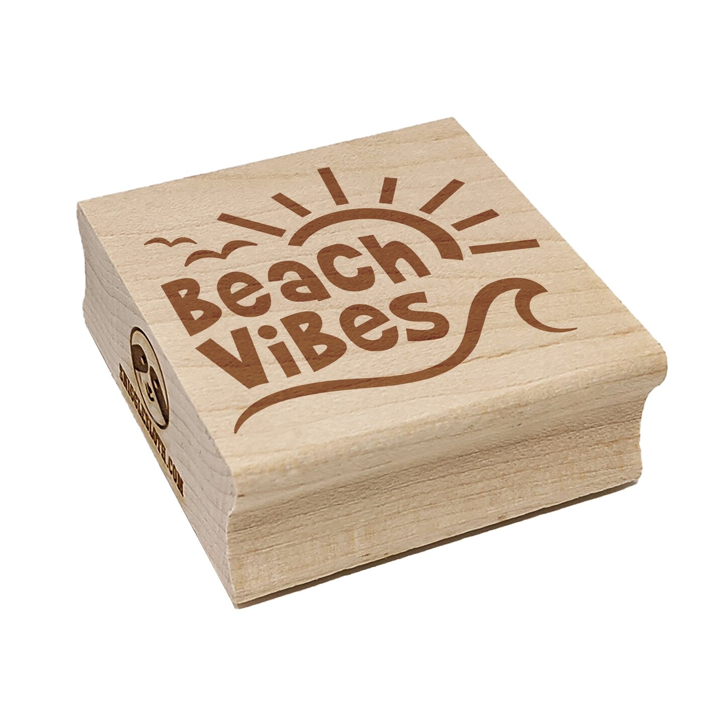 Beach Vibes Square Rubber Stamp for Stamping Crafting | Michaels