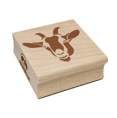 Toggenburg Goat Face Square Rubber Stamp for Stamping Crafting | Michaels