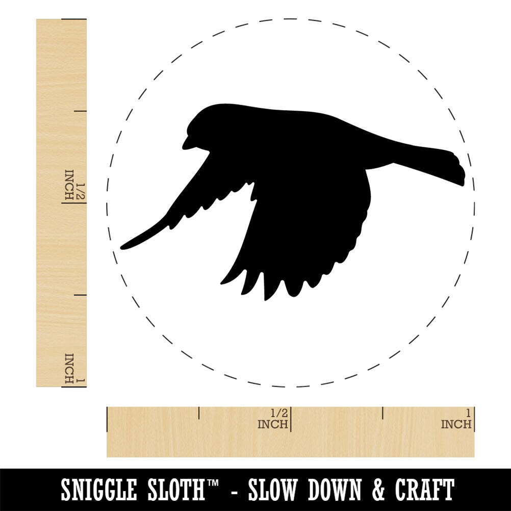 Finch Flying Bird Rubber Stamp for Stamping Crafting Planners | Michaels