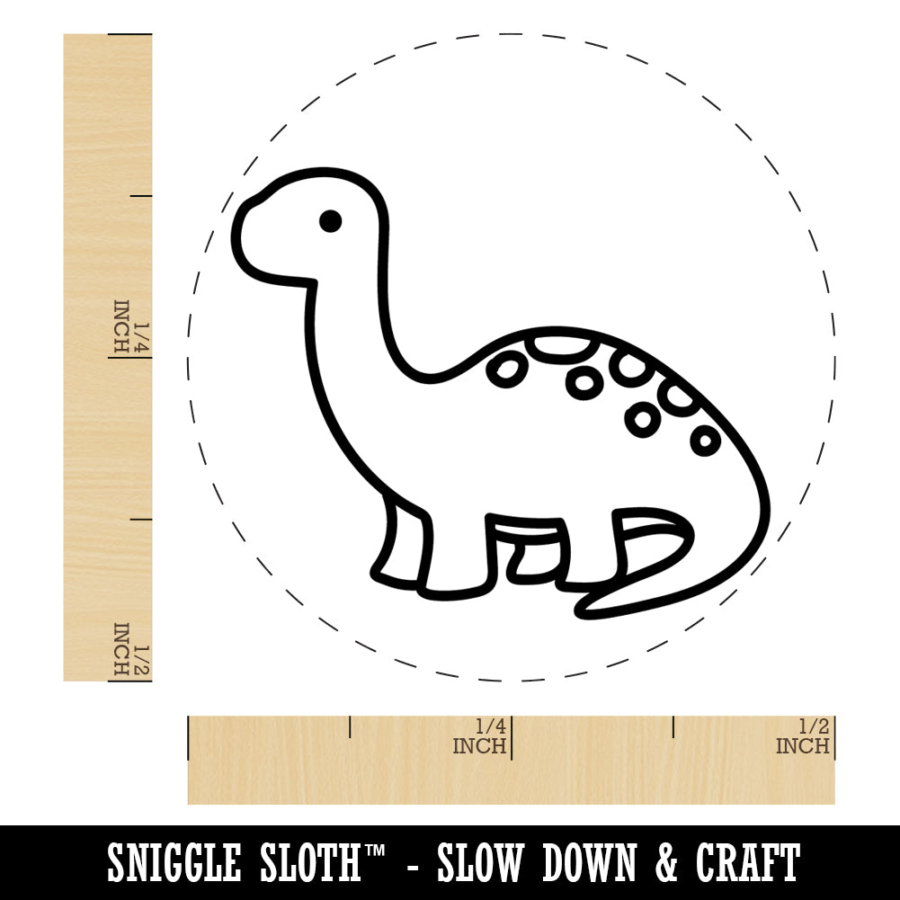 Baby Nursery Brontosaurus Dinosaur Rubber Stamp for Stamping Crafting ...
