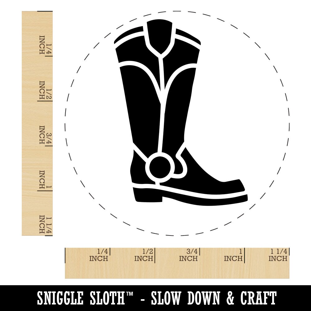 Cowboy Boot Western Rubber Stamp for Stamping Crafting Planners | Michaels