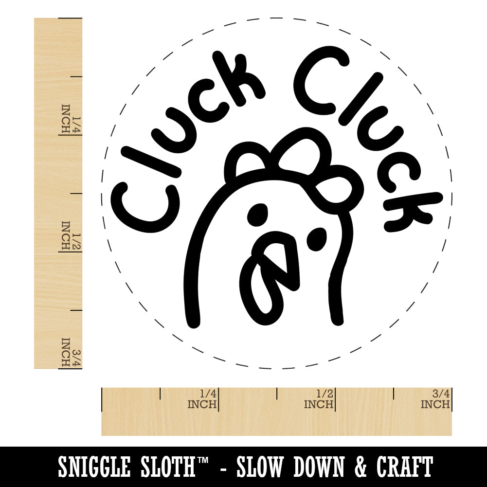 Cluck Cluck Chicken Tilting Head Chicken Egg Rubber Stamp | Michaels