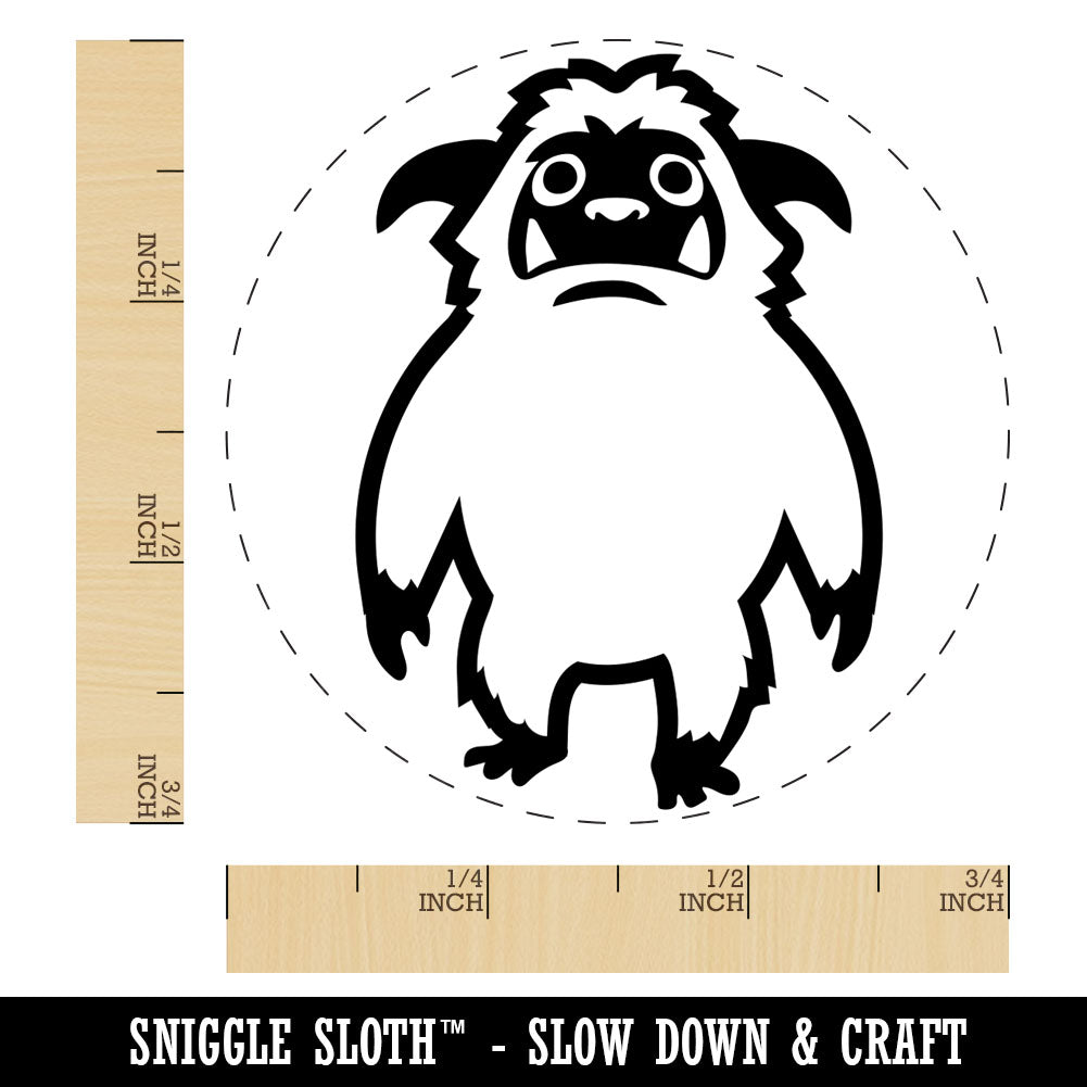 Abominable Snowman Yeti Monster Rubber Stamp for Stamping Crafting ...
