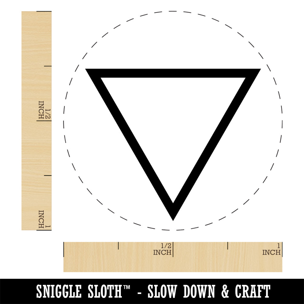 Triangle Witch Symbol Water Wicca Element Rubber Stamp for Stamping ...