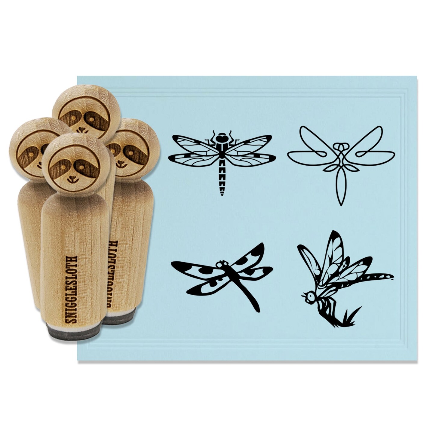 Dragonflies Dragonfly Flying Elegant Rubber Stamp Set for Stamping ...
