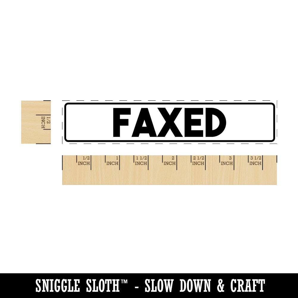 Faxed Office Filing Rectangle Rubber Stamp for Stamping Crafting | Michaels