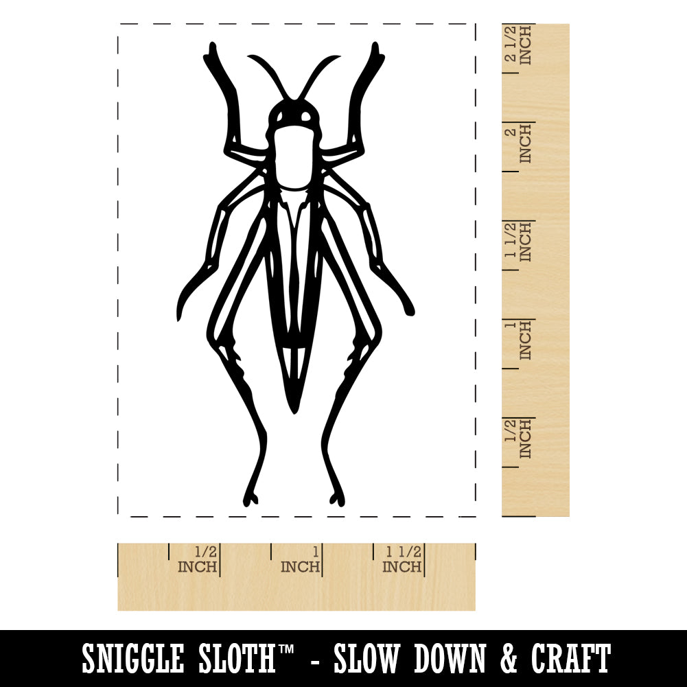Grasshopper Bug Insect Locust Rectangle Rubber Stamp for Stamping ...
