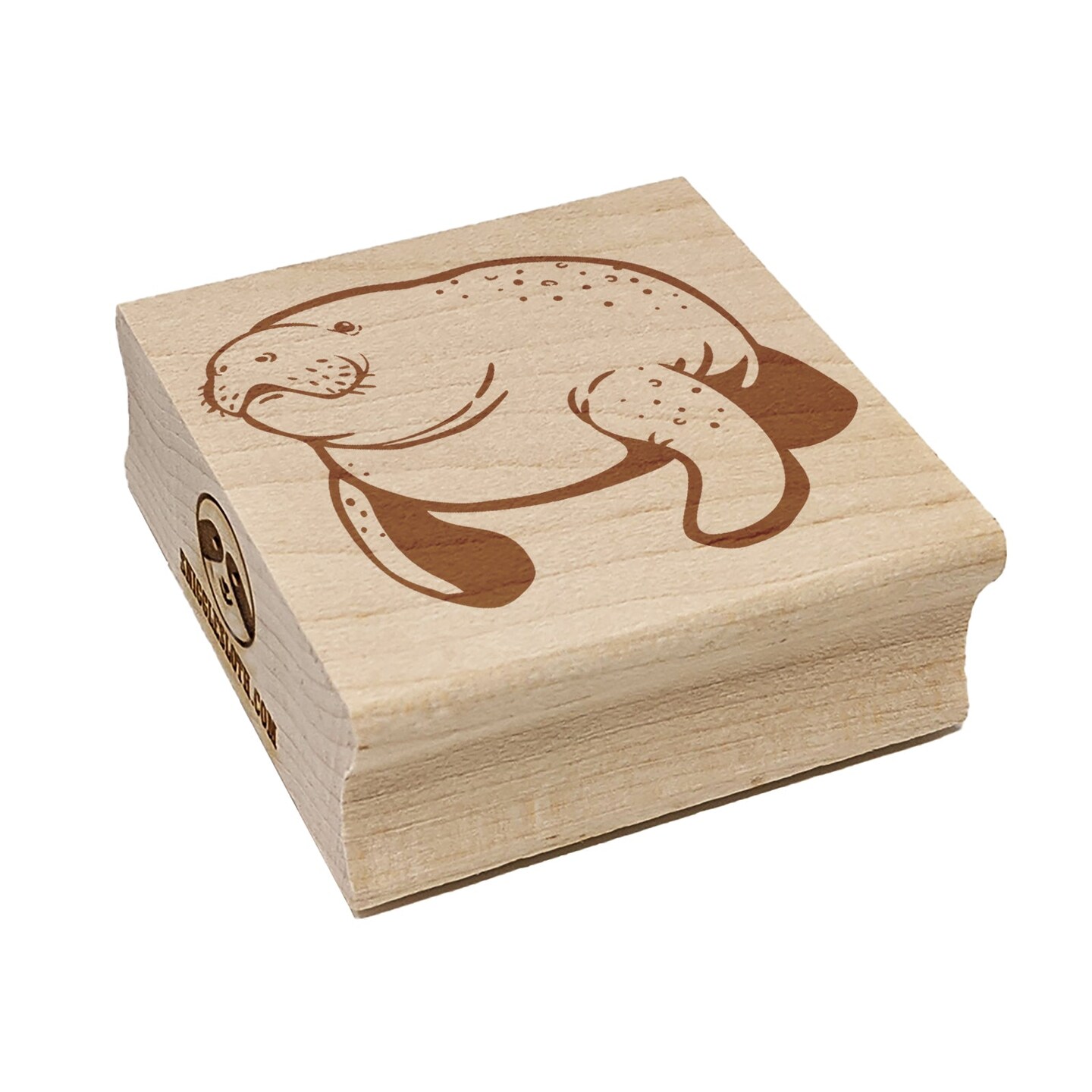 Gentle Manatee Square Rubber Stamp for Stamping Crafting | Michaels