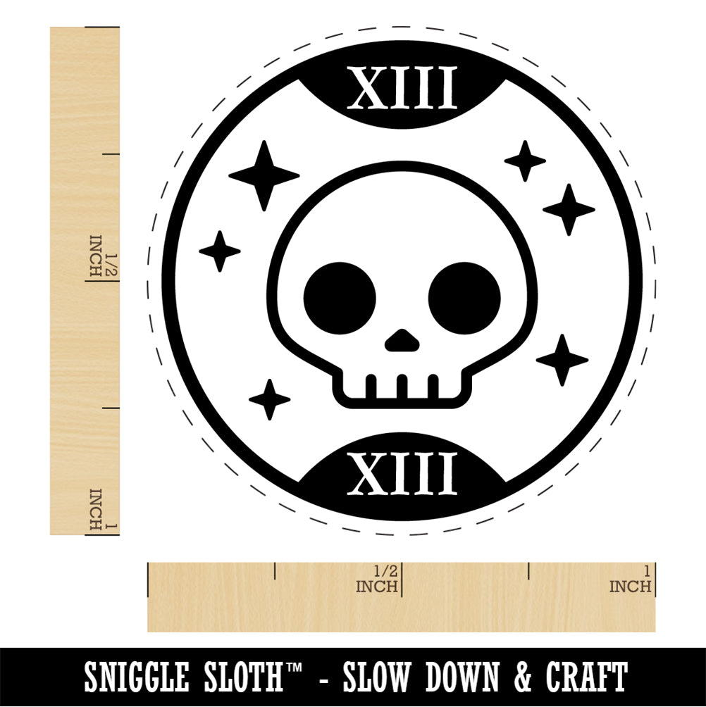 Death Tarot Card Rubber Stamp for Stamping Crafting Planners | Michaels