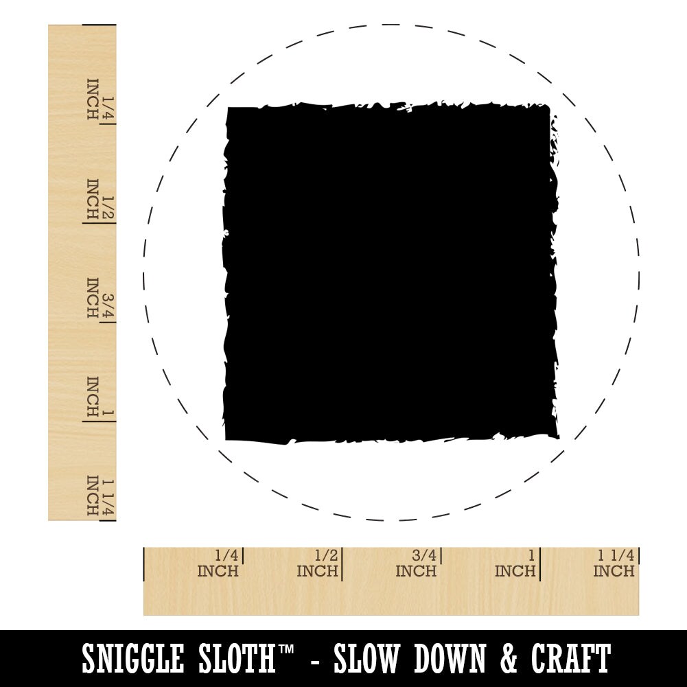 Sketchy Solid Square Rubber Stamp for Stamping Crafting Planners | Michaels