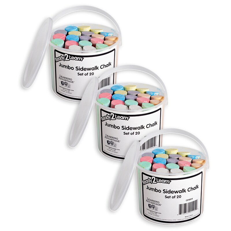 Jumbo Sidewalk Chalk - 20 Per Set, 3 Sets | Michaels