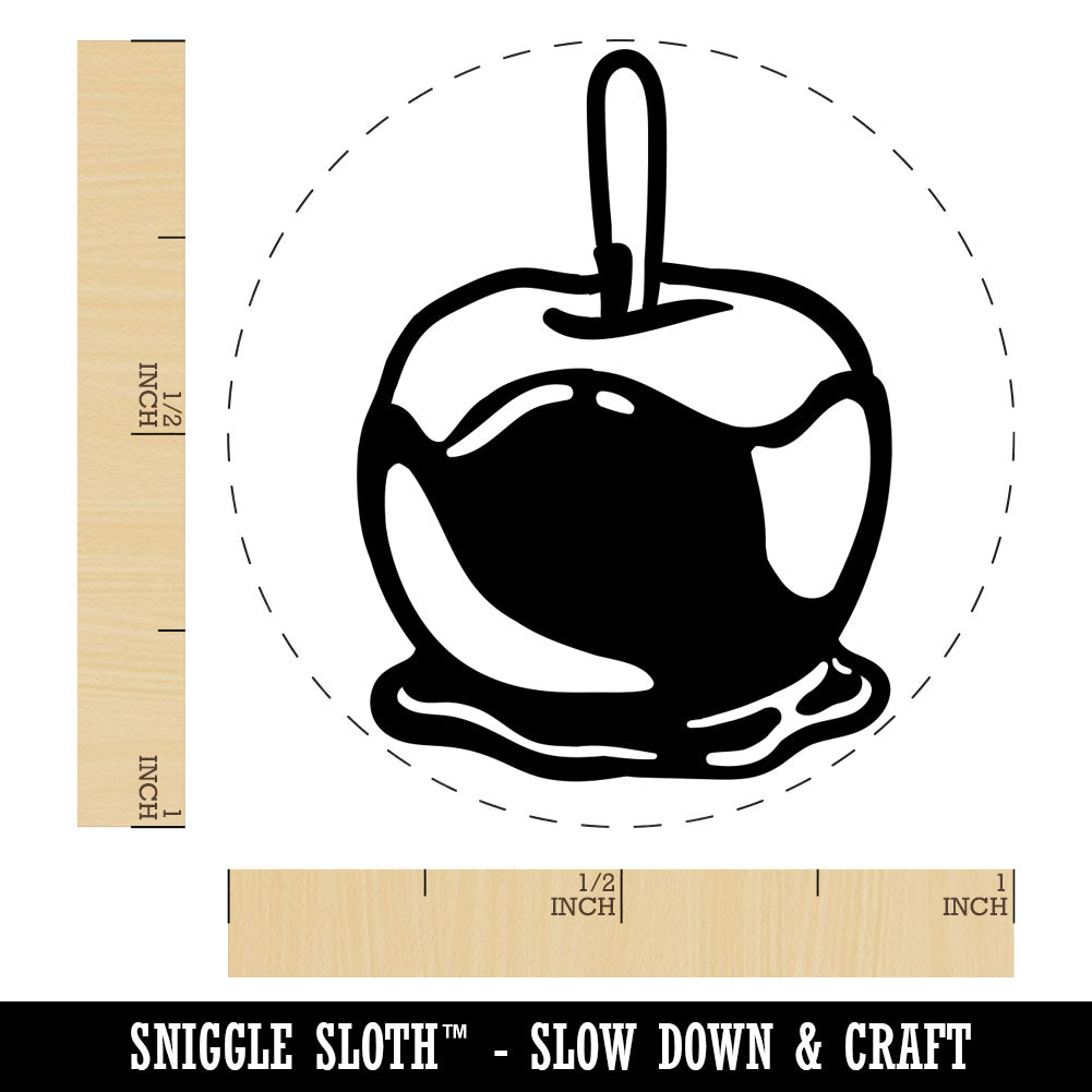 Caramel Candy Apple Rubber Stamp for Stamping Crafting Planners | Michaels