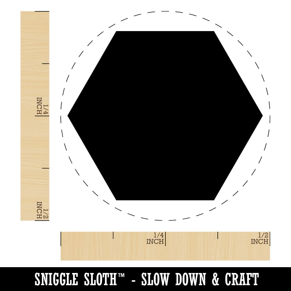 Hexagon Solid Rubber Stamp for Stamping Crafting Planners | Michaels