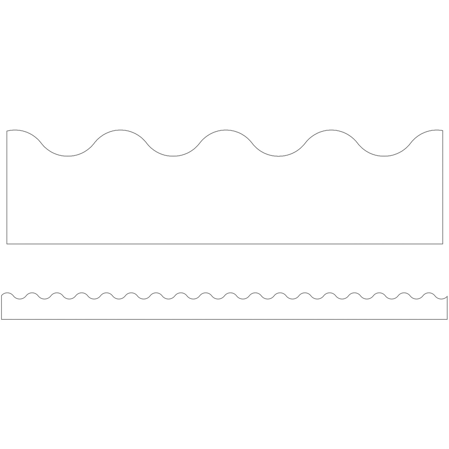 Carson Dellosa White Scalloped Bulletin Board Borders Michaels