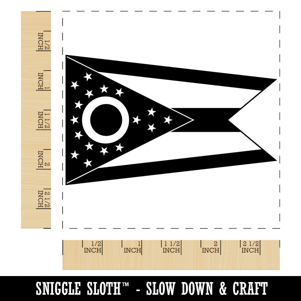 Ohio State Flag Square Rubber Stamp for Stamping Crafting | Michaels