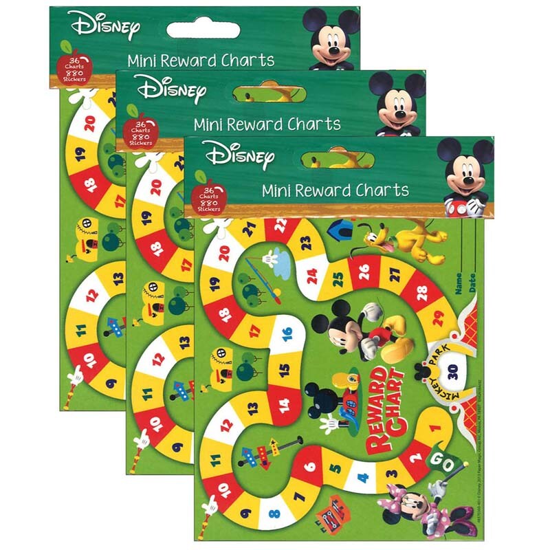 Mickey Mouse Clubhouse® Mickey Park Mini Reward Charts with Stickers ...