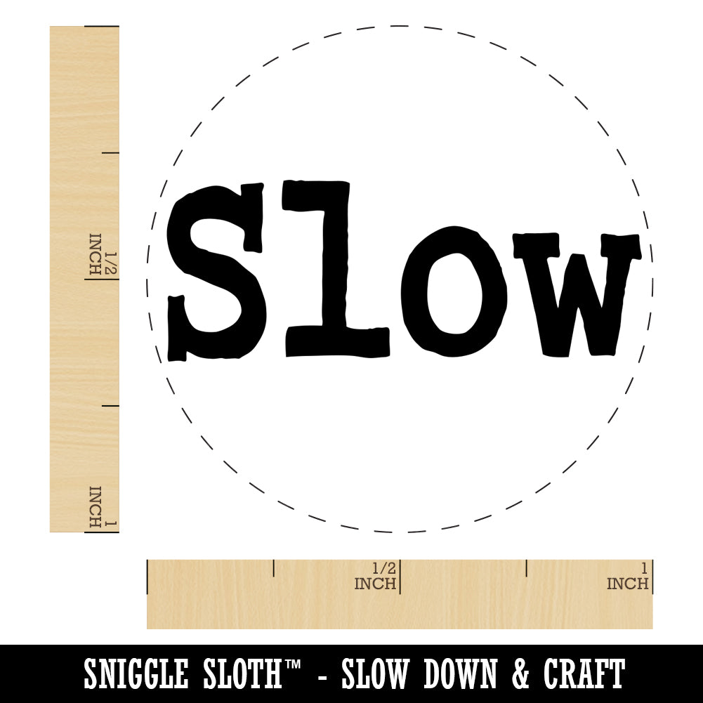 Slow Fun Text Rubber Stamp for Stamping Crafting Planners | Michaels
