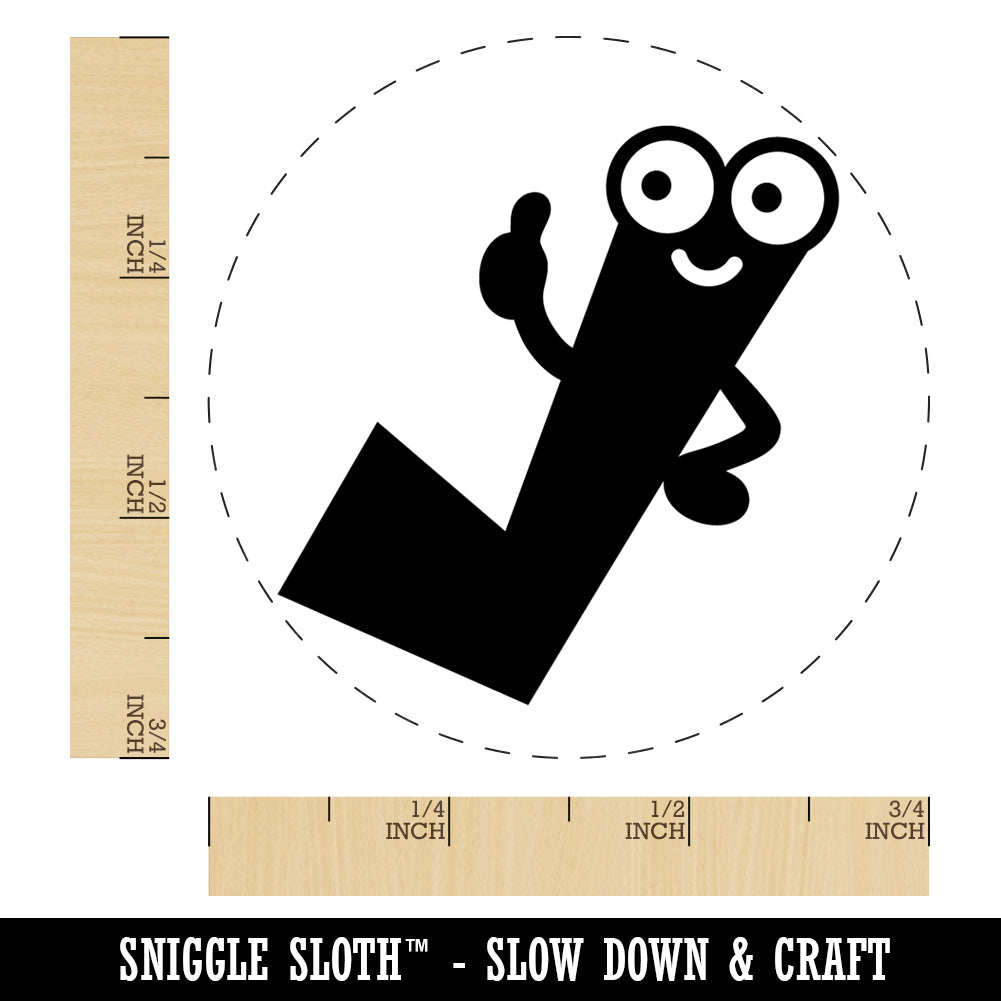 Check Mark Guy Thumbs Up Rubber Stamp for Stamping Crafting Planners ...